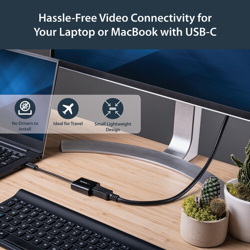StarTech USB C to DisplayPort Adapter USB Type-C to DP Adapter 4K 60Hz ...
