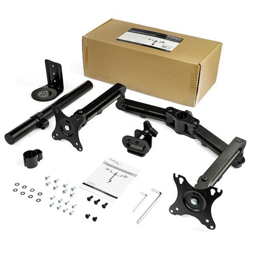 StarTech.com Desk Mount Dual Monitor Arm - Desk Clamp VESA Compatible ...