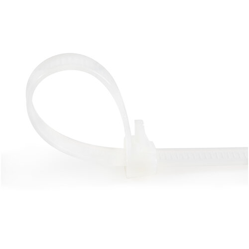 StarTech.com 100 Pack 5" Reusable Cable Ties - White Small Releasable ...