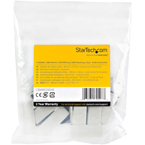 StarTech.com 20 Pack Cable Raceway End Cap for CBMWD3816 - Cable ...