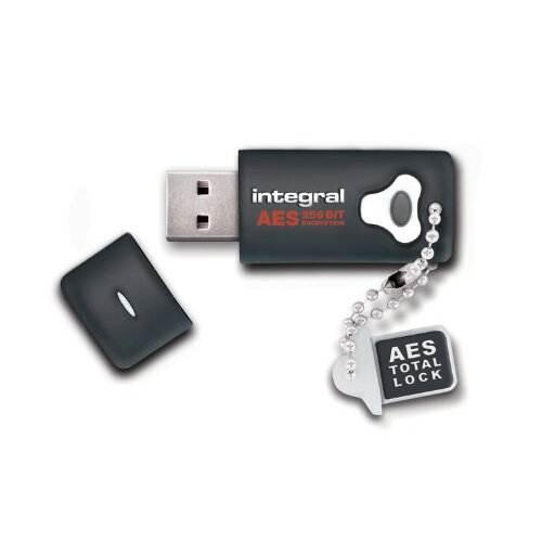 Integral Crypto Encrypted USB Memory Stick 32GB Grey - Hunt Office Ireland