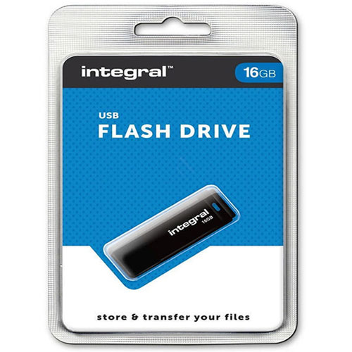 Integral Memory Stick USB 2.0 16GB Black - Hunt Office Ireland