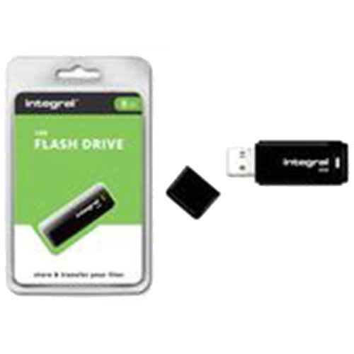 Integral Black USB 2.0 Memory Stick 64GB - Hunt Office Ireland