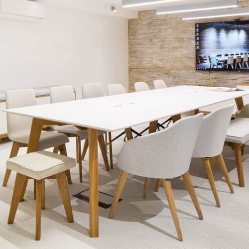 Jig Social Meeting Tables with Hand Crafted Solid Oak Frame ...