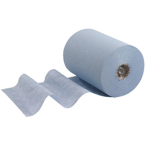 Scott Essential Slimroll 1 Ply Blue Paper Hand Towel Rolls 190m Long (6 ...
