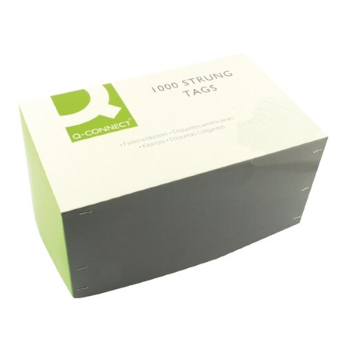 Q-Connect Strung Ticket 37x24mm White Pack of 1000 KF01618 - Hunt ...