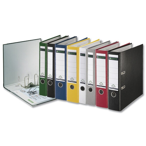 Leitz Foolscap Lever Arch File Red Pack 10 - Hunt Office Ireland