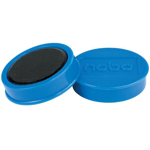 Nobo Whiteboard Magnets 38mm Blue Pack of 10 1915313