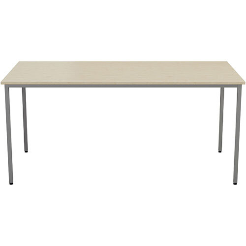 Rectangular Multipurpose Table with Maple Top and Steel Frame ...