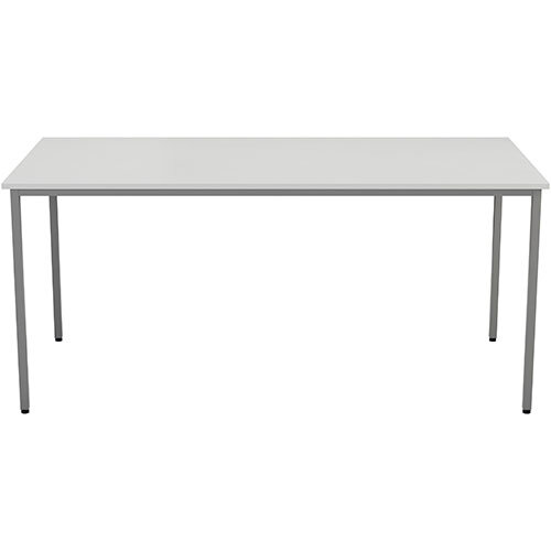 Rectangular Multipurpose Table with White Top and Steel Frame ...