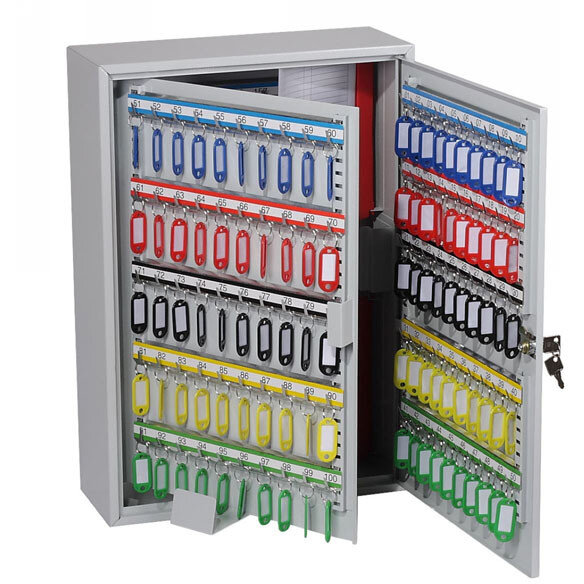 Phoenix Commercial Key Cabinet KC0604K 200 Hook with Key Lock. Light ...