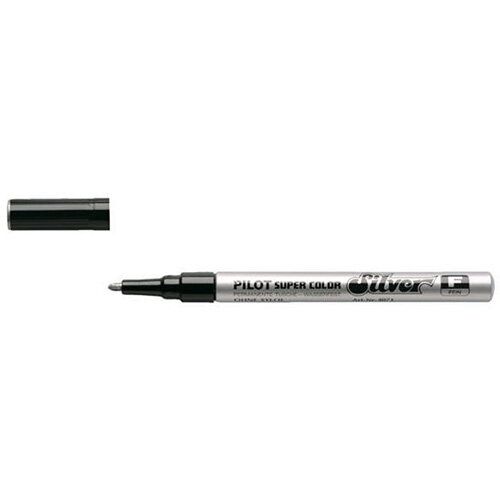 Pilot Silver Fine Bullet Tip Permanent Marker Pack of 12 SCSF - Hunt ...