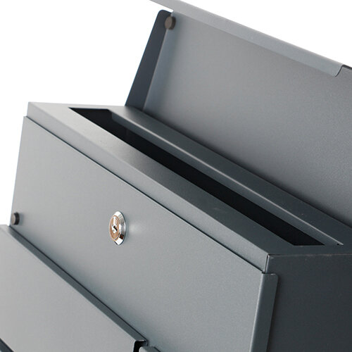 Phoenix Estilo Top Loading Letter Box Graphite MB0121KA - Hunt Office ...