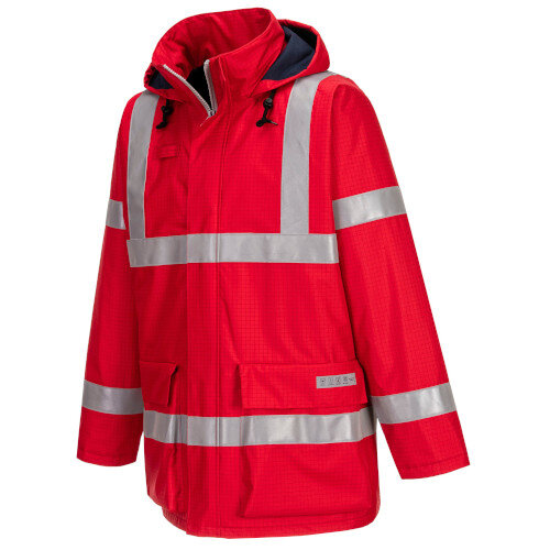 Portwest S785 Bizflame FR Antistatic Jacket Red Small - Hunt Office Ireland