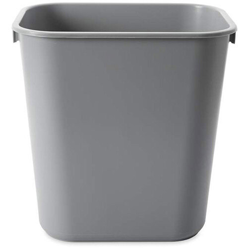 Rubbermaid 12.9L Rectangular Waste Basket Grey - Hunt Office Ireland