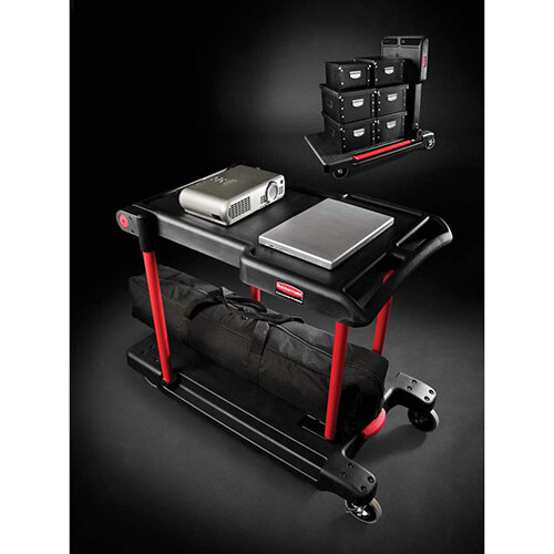 Rubbermaid Convertible Utility Cart Black - Hunt Office Ireland