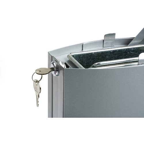 Rubbermaid Metropolitan Smokers Station Ash & Cigarette Bin Silver ...