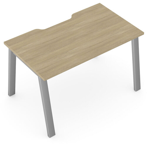 Switch Rectangular Modern Office Desk with Silver A Frame Leg & Urban ...