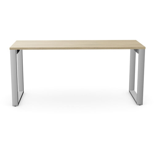 Switch Rectangular Modern Office Desk with Silver Closed Leg & Urban ...