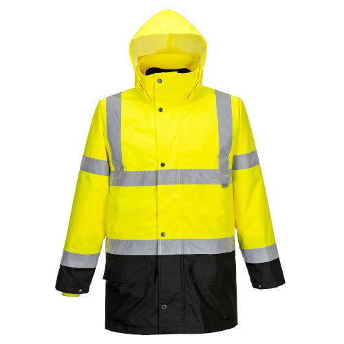 Portwest S766 Essential 5in1 Hi-Vis Jacket Yellow & Black Medium - Hunt ...