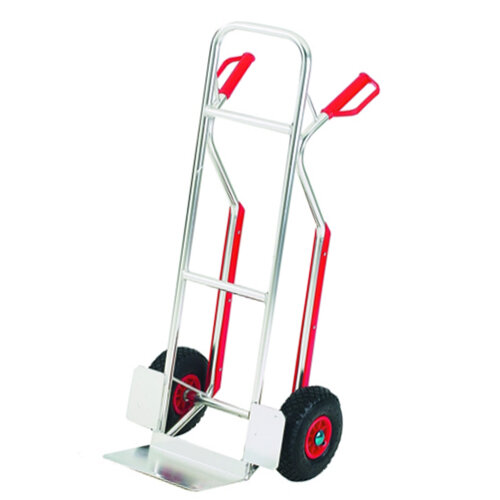 Hand Truck Aluminium Frame Capacity 110Kg With Pneumatic Wheels 354878 ...