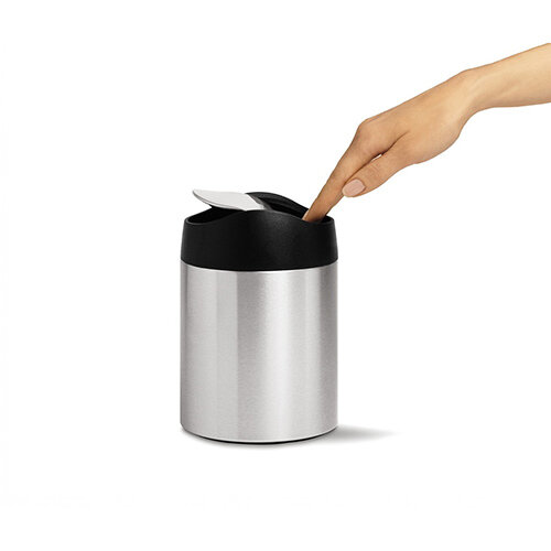 Simplehuman Table Top Bin 1.5L Brushed Steel CW1637CB - Hunt Office Ireland
