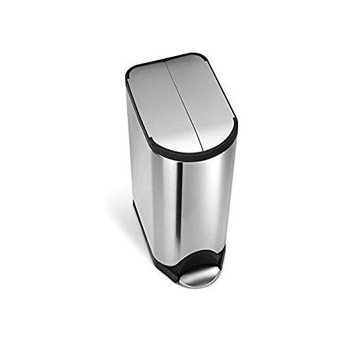 Simplehuman Slim Design Recycler Steel Bin Dual Compartment 40L (2x20L ...