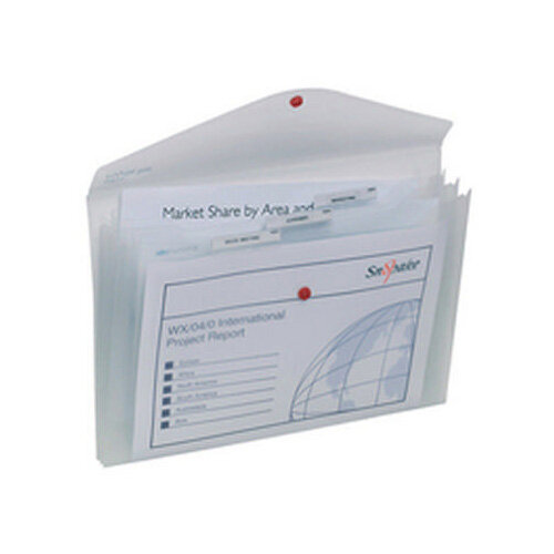 Snopake Polyfile Classic A3 Wallet File Clear Pack 5 - Hunt Office Ireland
