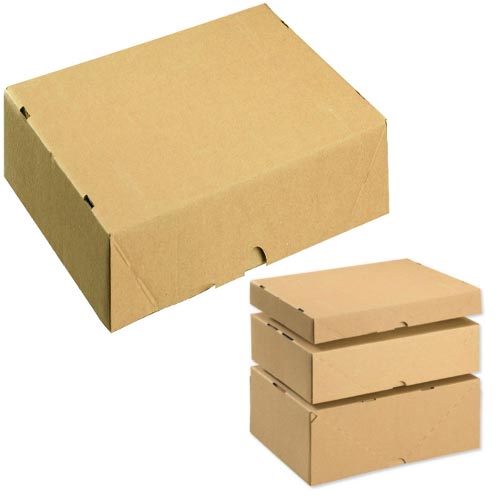 Mailing Cartons With Lid A4 305x215x50mm Brown Pack of 10 - Hunt Office ...