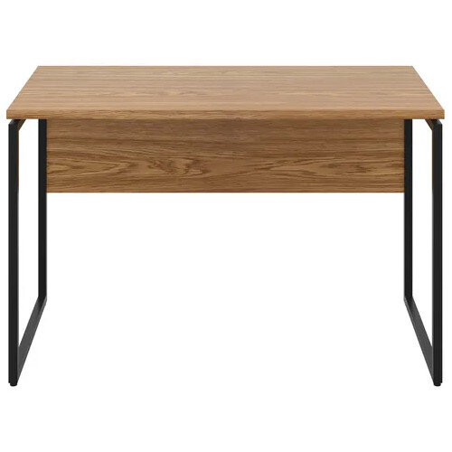 Soho Milton Desk Oak/Black & Executive High Back Mesh Chair ...