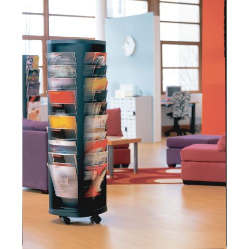 Mobile Carousel 40 X A4 Pockets - Hunt Office Ireland