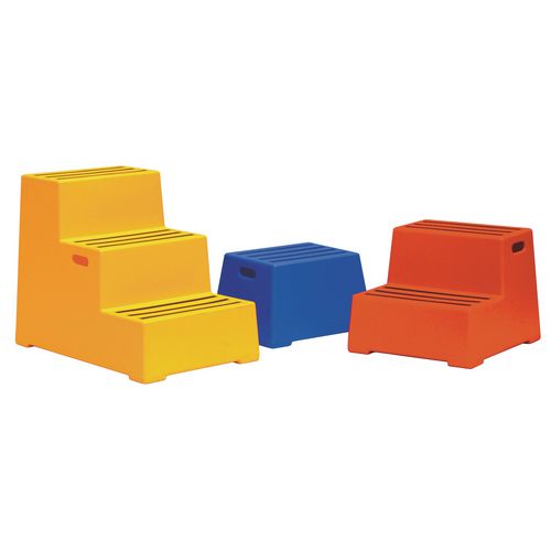 Plastic Safety Steps One Step Red - Hunt Office Ireland