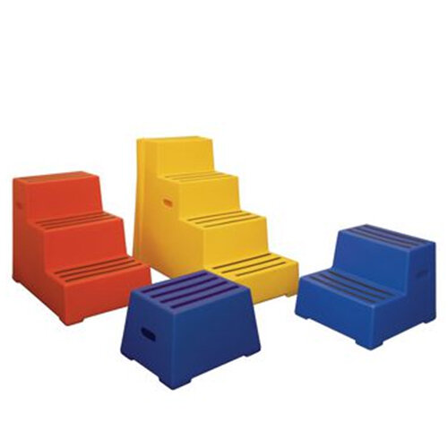 Plastic Safety Steps Four Step Yellow - Hunt Office Ireland