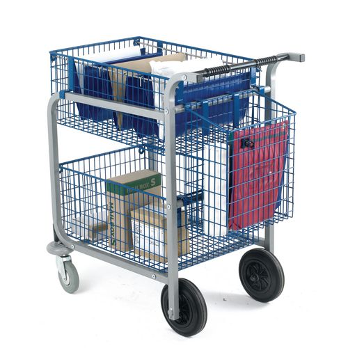 Mail Distribution Trolleys Large Mail Distribution Trolley 3 Baskets ...