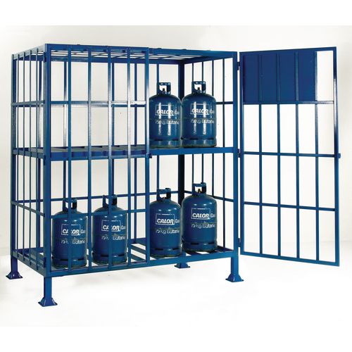Cylinder Storage Cage Static One Shelf - Hunt Office Ireland