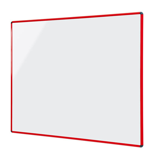 Shield Design Magnetic Whiteboard 600X900 Red Frame - Hunt Office Ireland