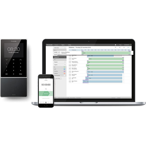 Safescan TimeMoto TM-818 SC Time Attendance System 3.5'' TFT Colour ...