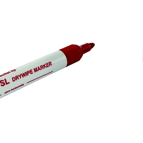 Whiteboard Marker Chisel Tip Red 10 Pack WX26037 - Hunt Office Ireland