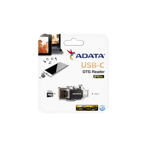 ADATA USB-C OTG Reader - Card reader (microSD, microSDHC, microSDXC) - USB-C - Hunt Office Ireland
