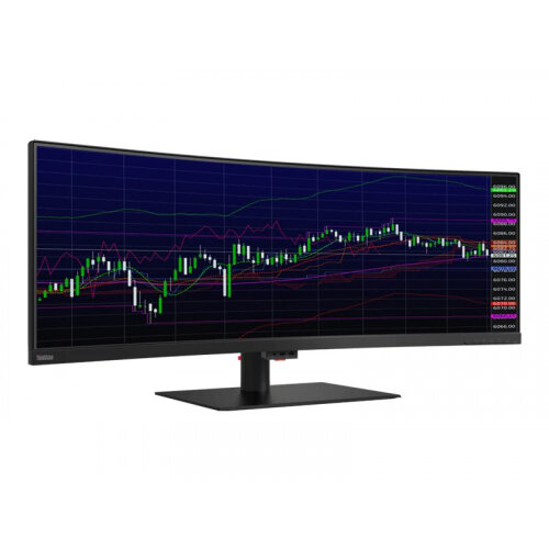 Lenovo ThinkVision P44w-10 - LED monitor - curved - 43.4" (43.4 ...