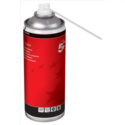 5 Star Office Spray Computer Air Duster Can HFC Free Compressed Gas ...