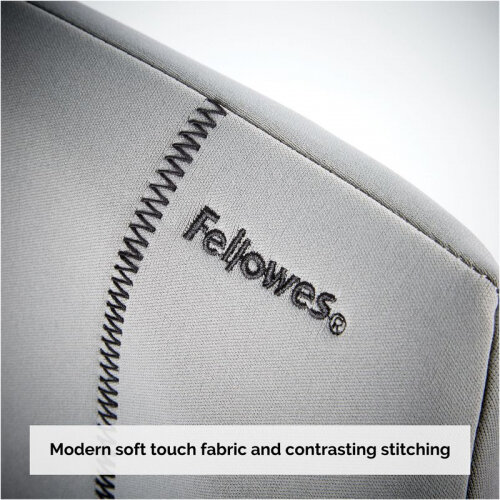 Fellowes Slimline Back Support Soft-touch Fabric with Adjustable Strap ...