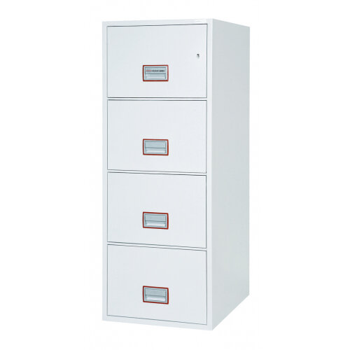 Fire Proof Filing Cabinet 90 Minutes Protection 4 Lockable Drawers ...
