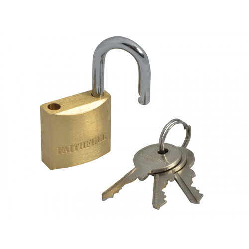 Brass Padlock 25mm 3 Keys - Hunt Office Ireland