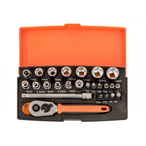 Bahco ¼” Socket set - Hunt Office Ireland
