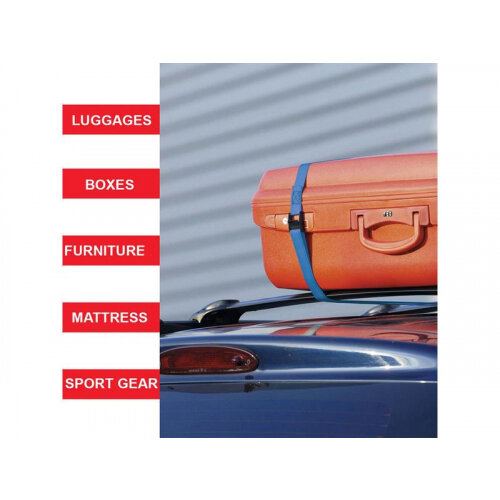 MASTER LOCK 2,50m x 25mm lashing strap; 2-pack; grey - Hunt Office Ireland