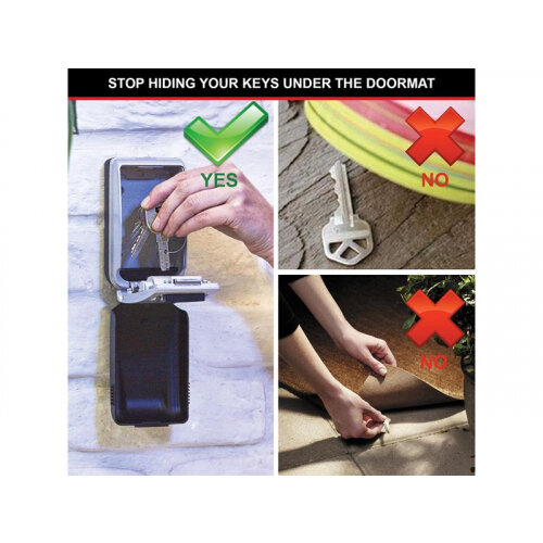 MASTER LOCK Medium light up dial key lock box Select Access - wall ...