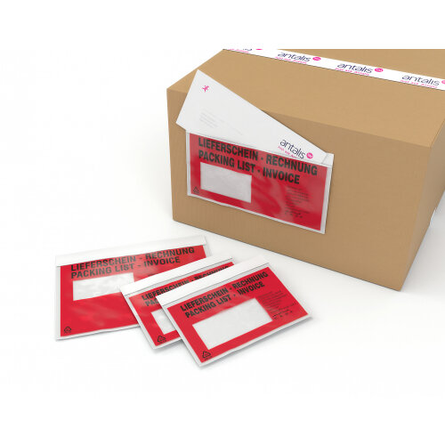 Packing List A5 225 x 165 mm clear Document enclosed polyethylene Box ...