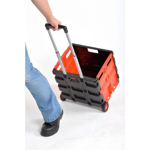 Folding box trolleys - 25kg capacity - Hunt Office Ireland