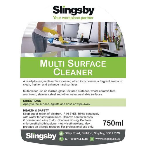 Multi surface cleaner 6 x 750ml - Hunt Office Ireland